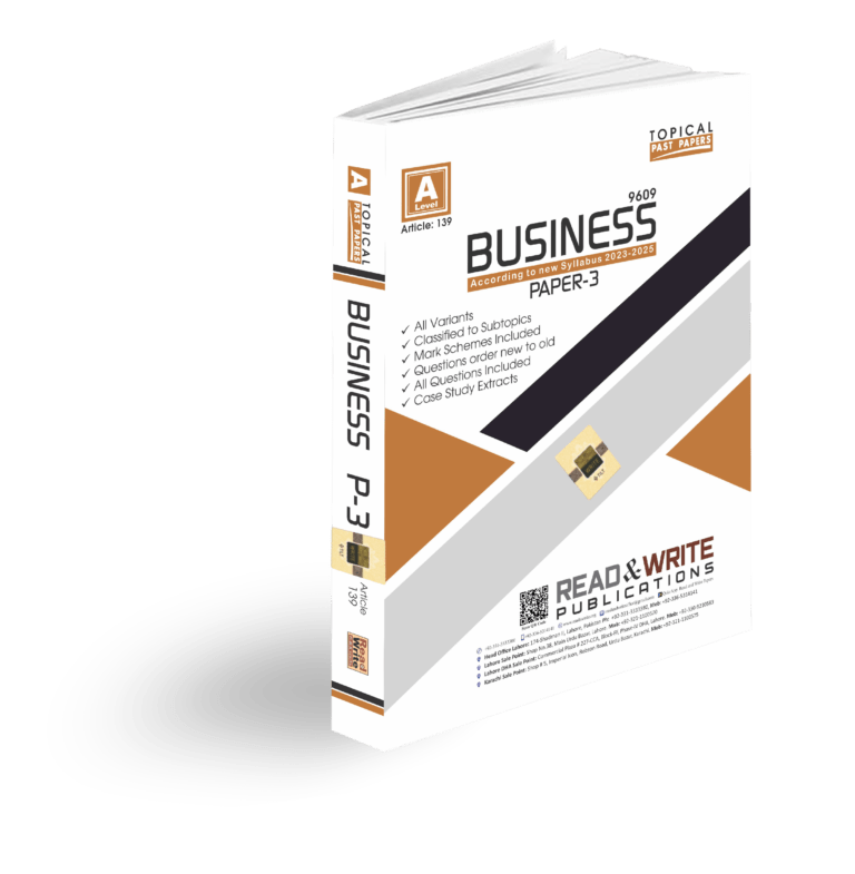 A Level Books, Notes, and Past Papers in Pakistan - Read & Write