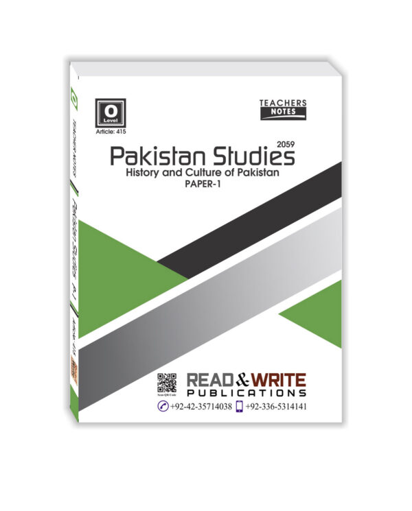 418 Pak Studies O Level Paper 2 Topical Workbook - Read & Write