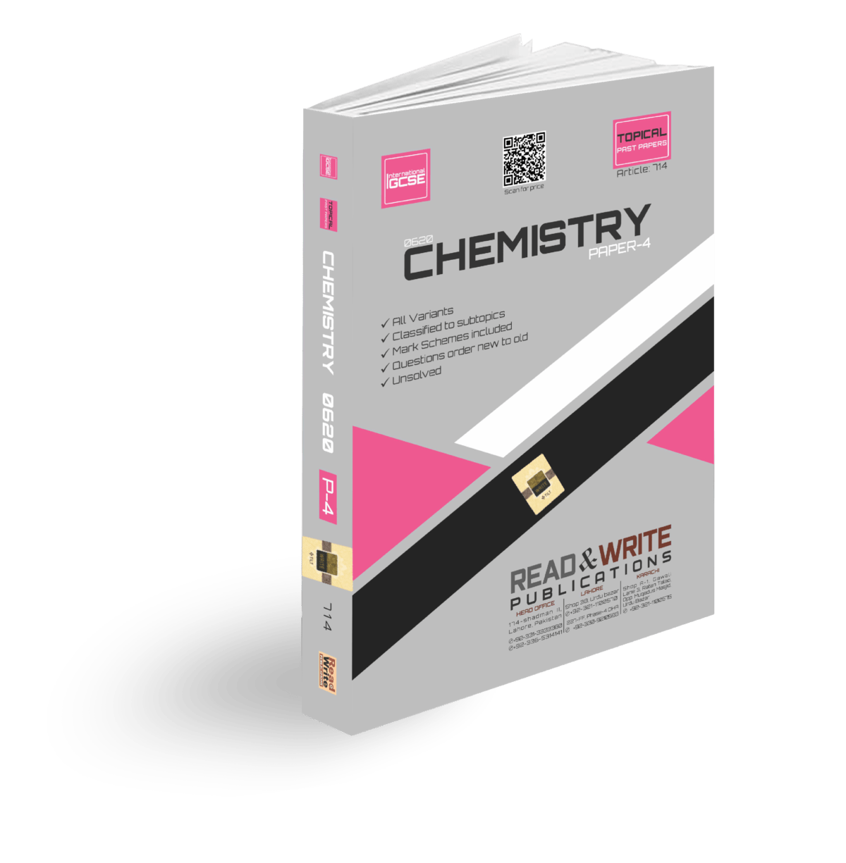 714 Chemistry IGCSE Paper-4 Topical Workbook - Read & Write