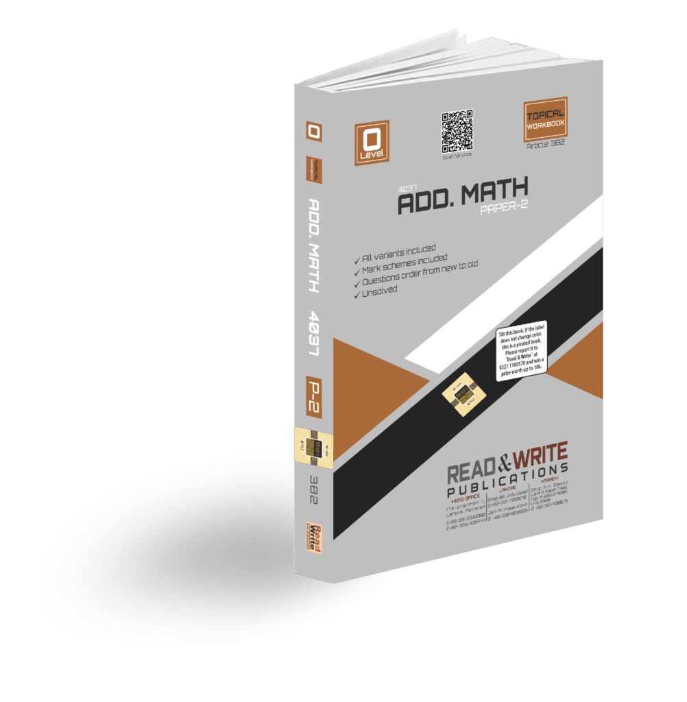 382 Add Mathematics O Level Paper-2 Topical Workbook By Editorial Board ...